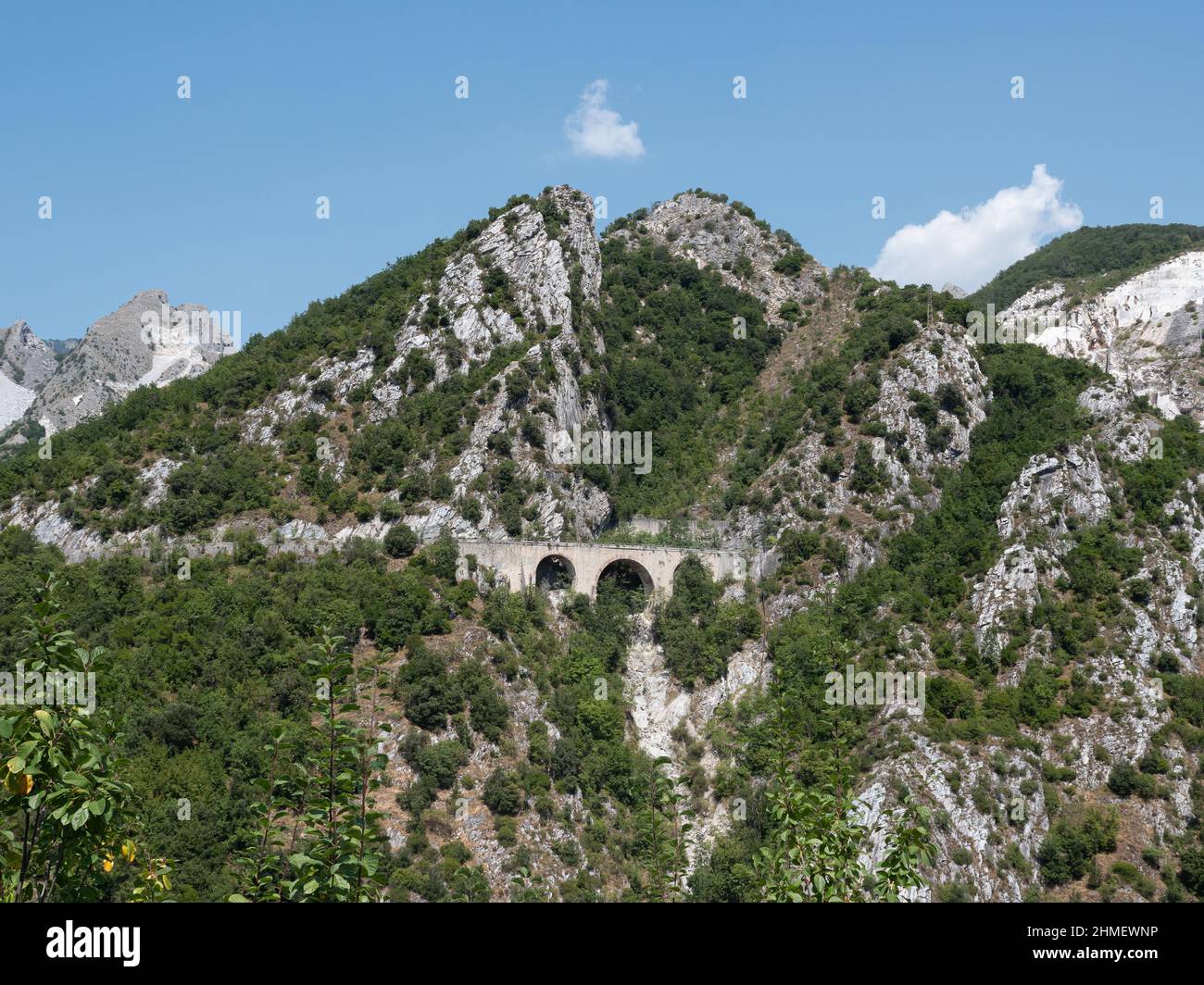 Bridge among Mountain in Carrara, site of the Old Private Marble ...