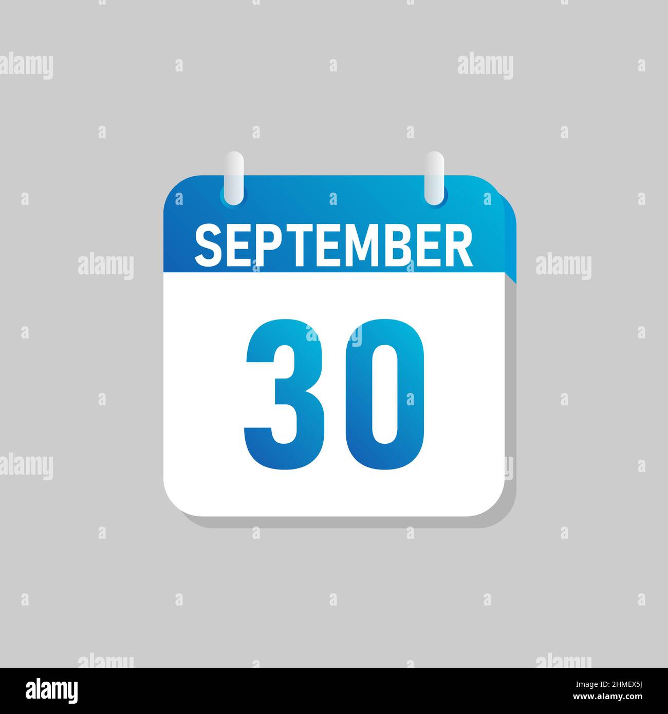 September calendar page hi-res stock photography and images - Alamy