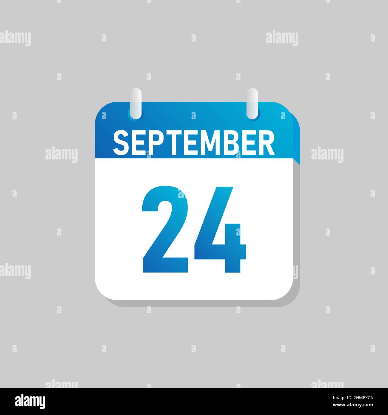 September calendar page Stock Vector Images - Alamy