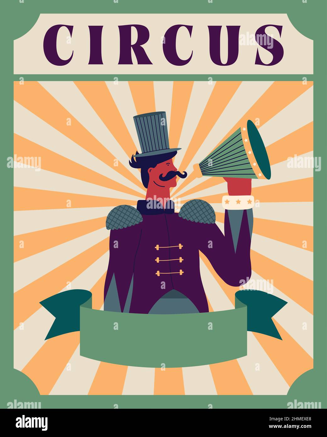 circus master of ceremony poster Stock Vector Image & Art - Alamy