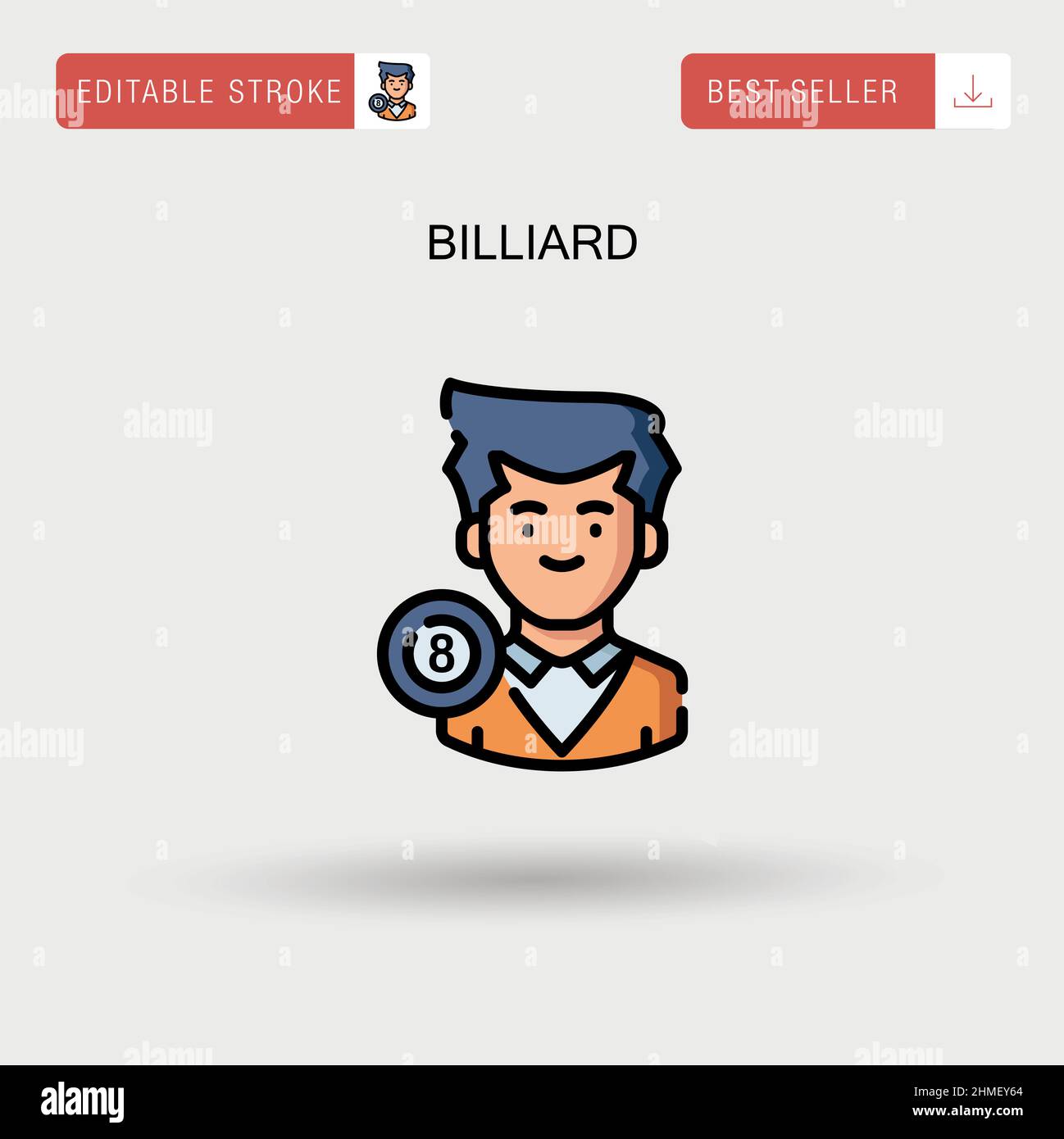 Billiards championship icon snooker hi-res stock photography and images ...