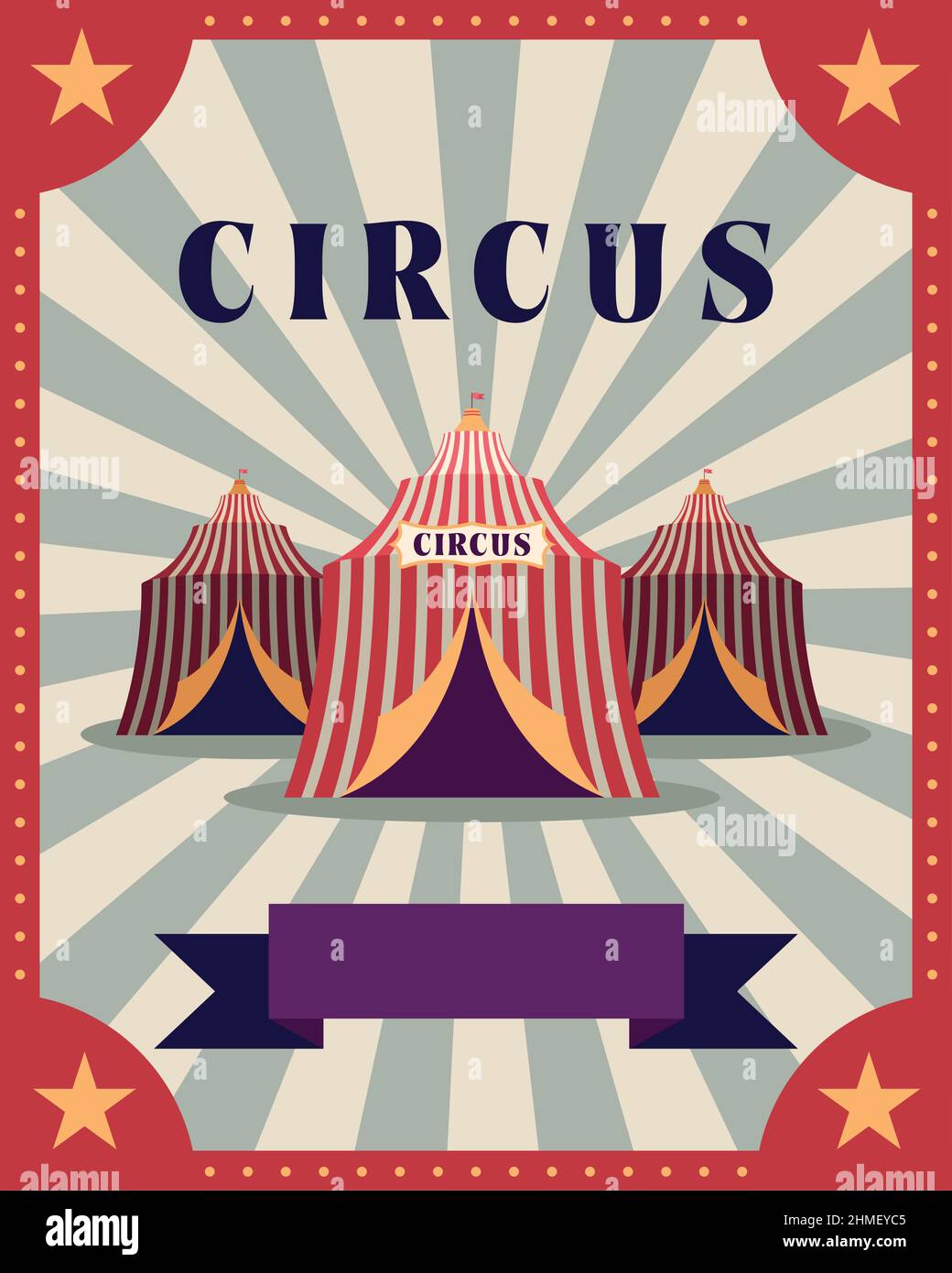 circus tents and stars poster Stock Vector Image & Art - Alamy