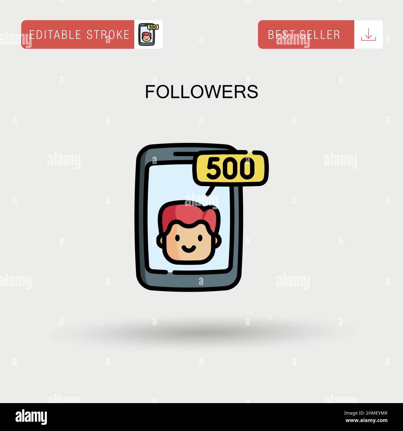 Instagram followers Stock Vector Images - Alamy