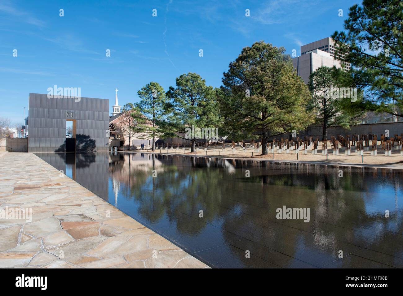 Oklahoma City National Memorial, Oklahoma, USA. The memorial and museum ... Oklahoma City National Memorial, Oklahoma, USA. The memorial and museum ...