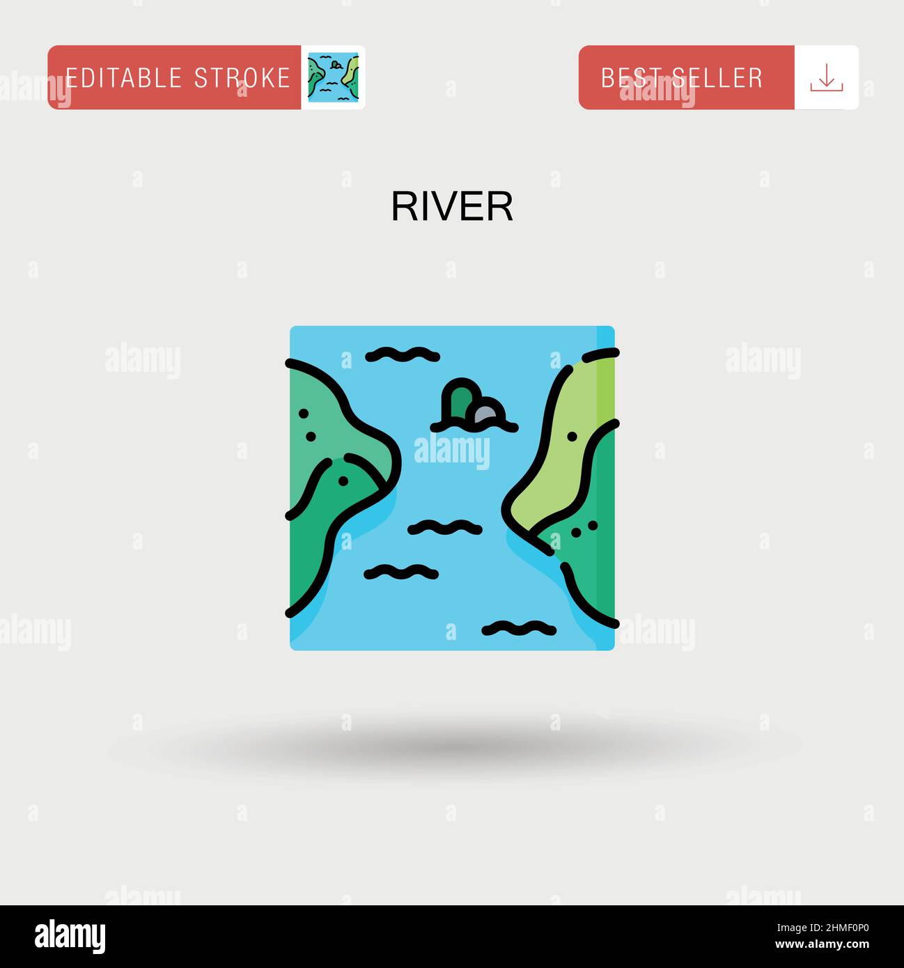 Sunlight scenic rivers Stock Vector Images - Alamy