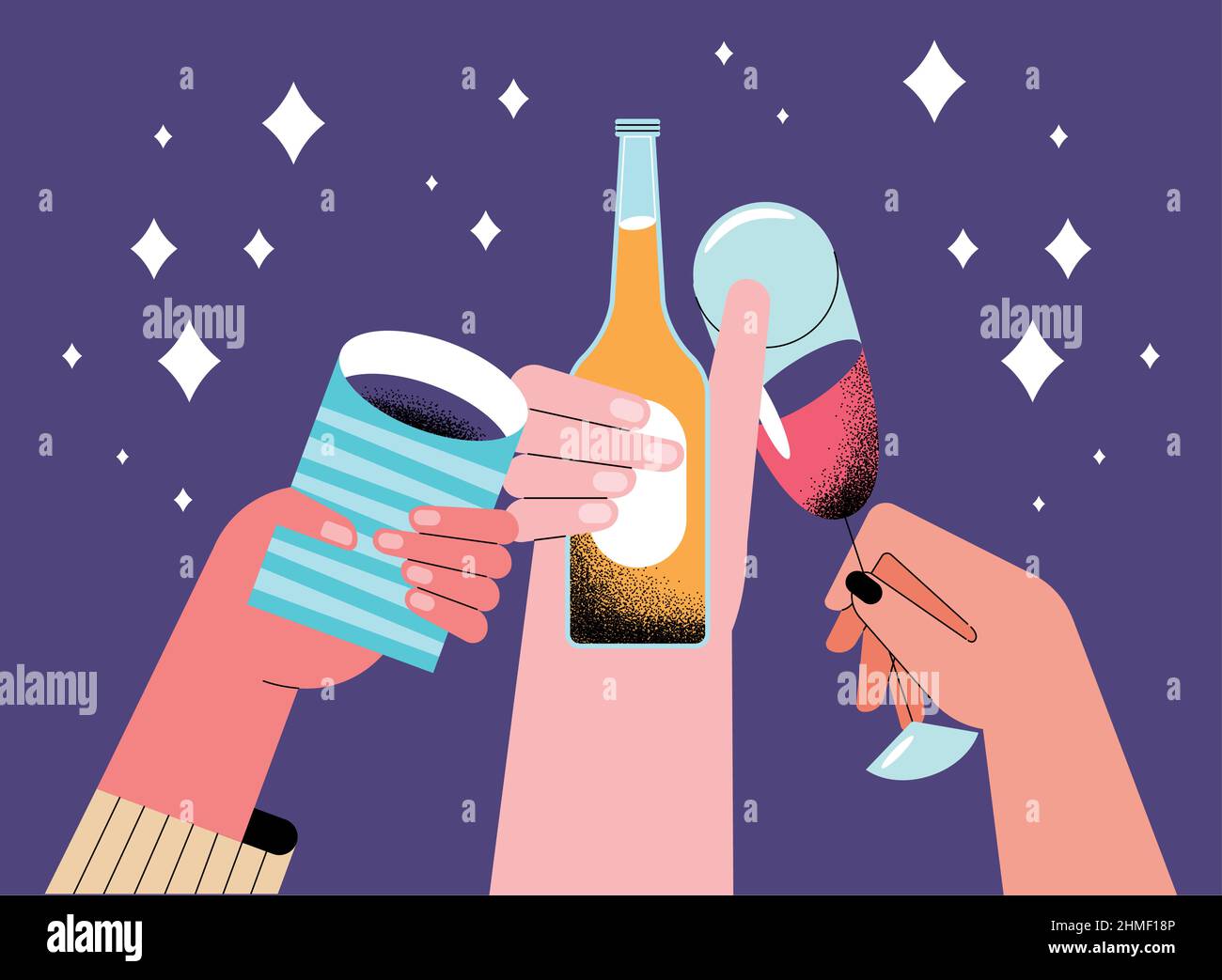 Three cheers Stock Vector Images - Alamy