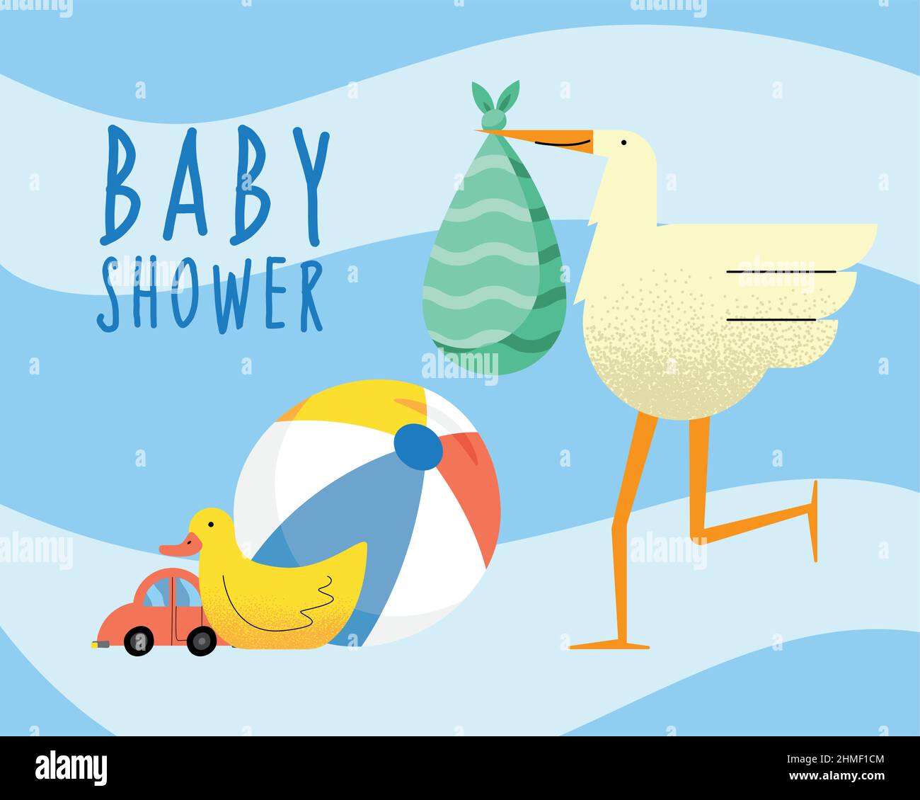 baby shower poster with toys Stock Vector Image & Art - Alamy