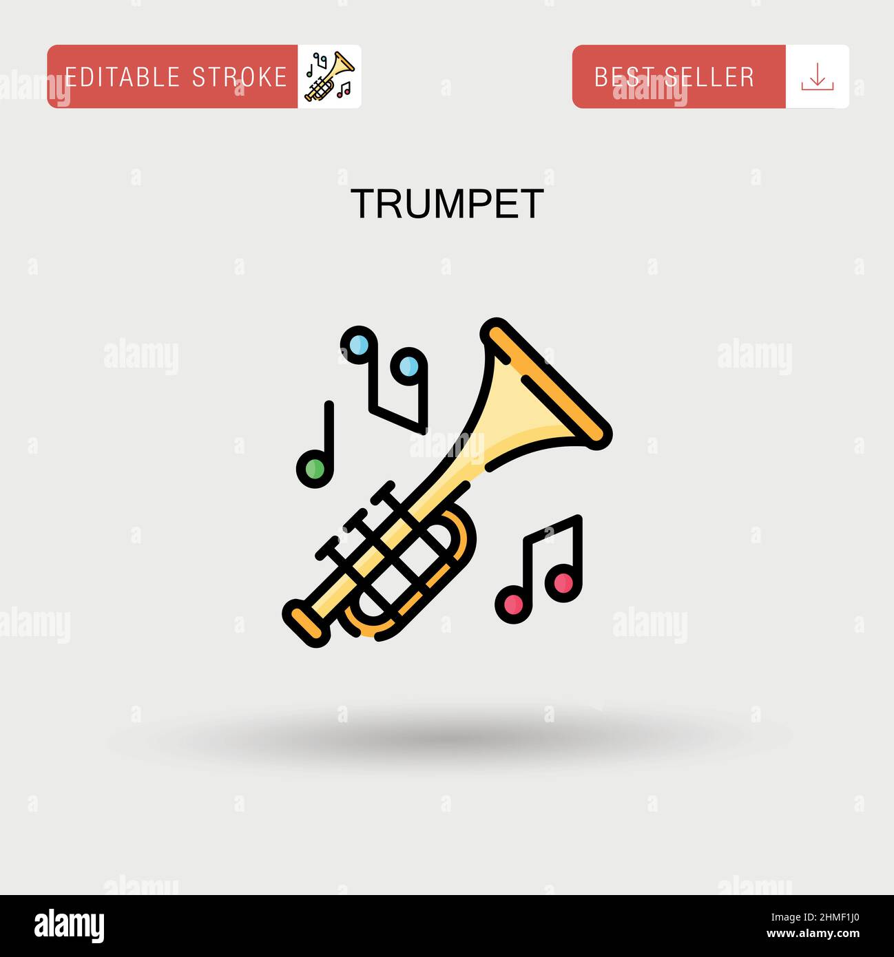 Trumpet player black and white Stock Vector Images - Alamy