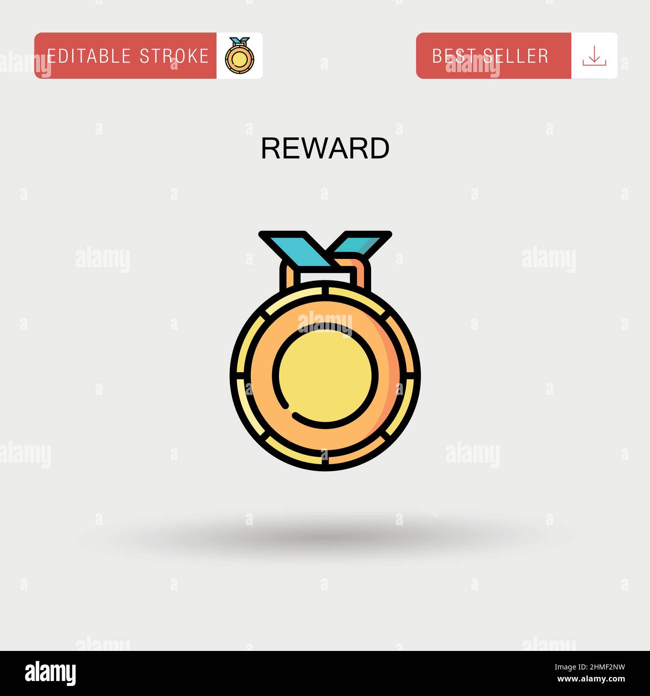 Reward Simple vector icon Stock Vector Image & Art - Alamy