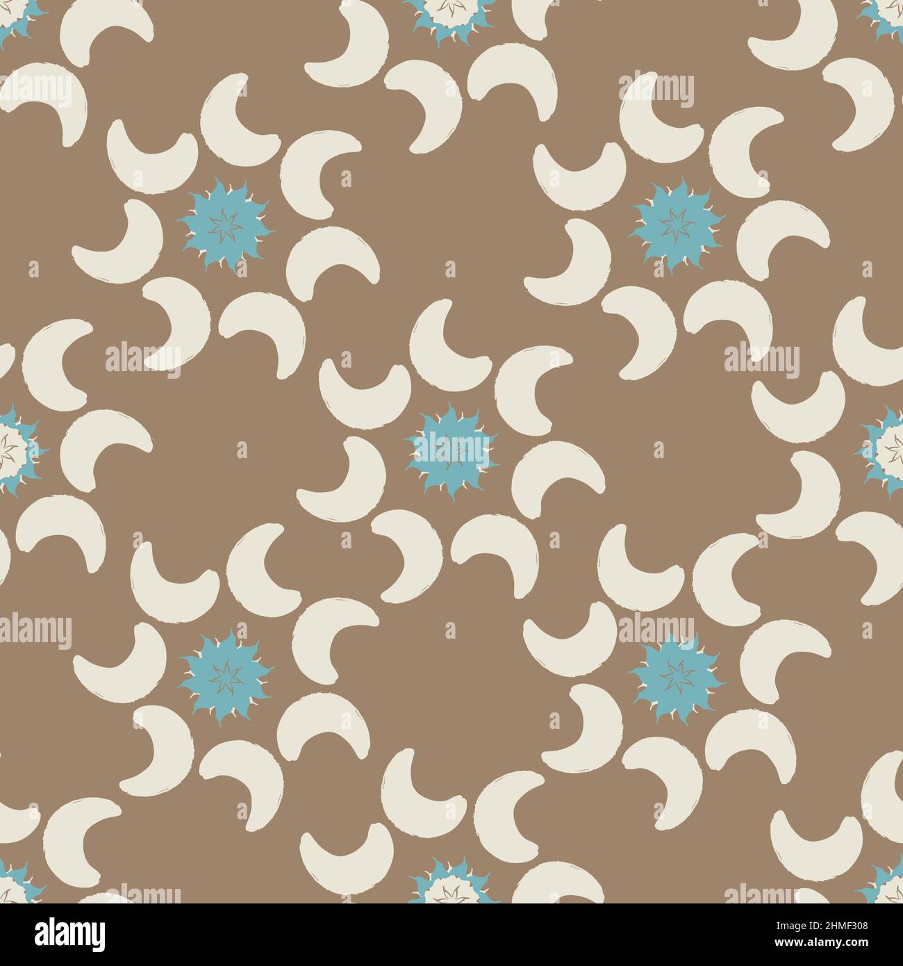 Gender neutral sunshine seamless vector background. Simple whimsical ...