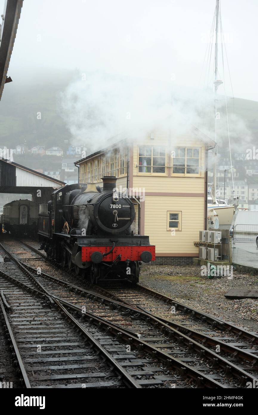 "Lydham Manor" (running as class pioneer 7800 "Torquay Manor") at ...
