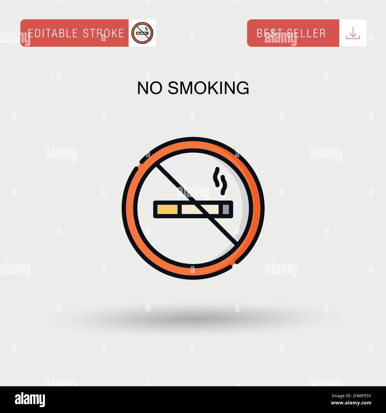 No smoking Simple vector icon Stock Vector Image & Art - Alamy