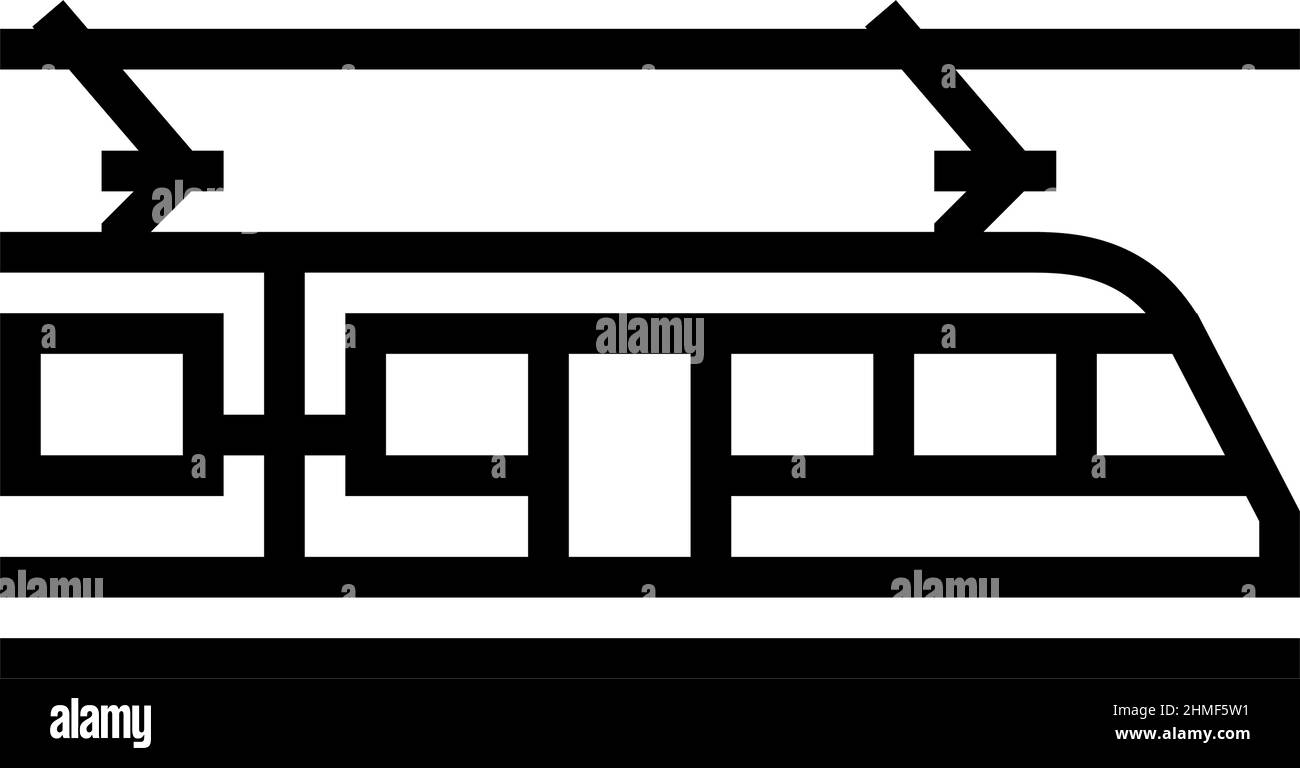 tram transport line icon vector illustration Stock Vector Image & Art ...