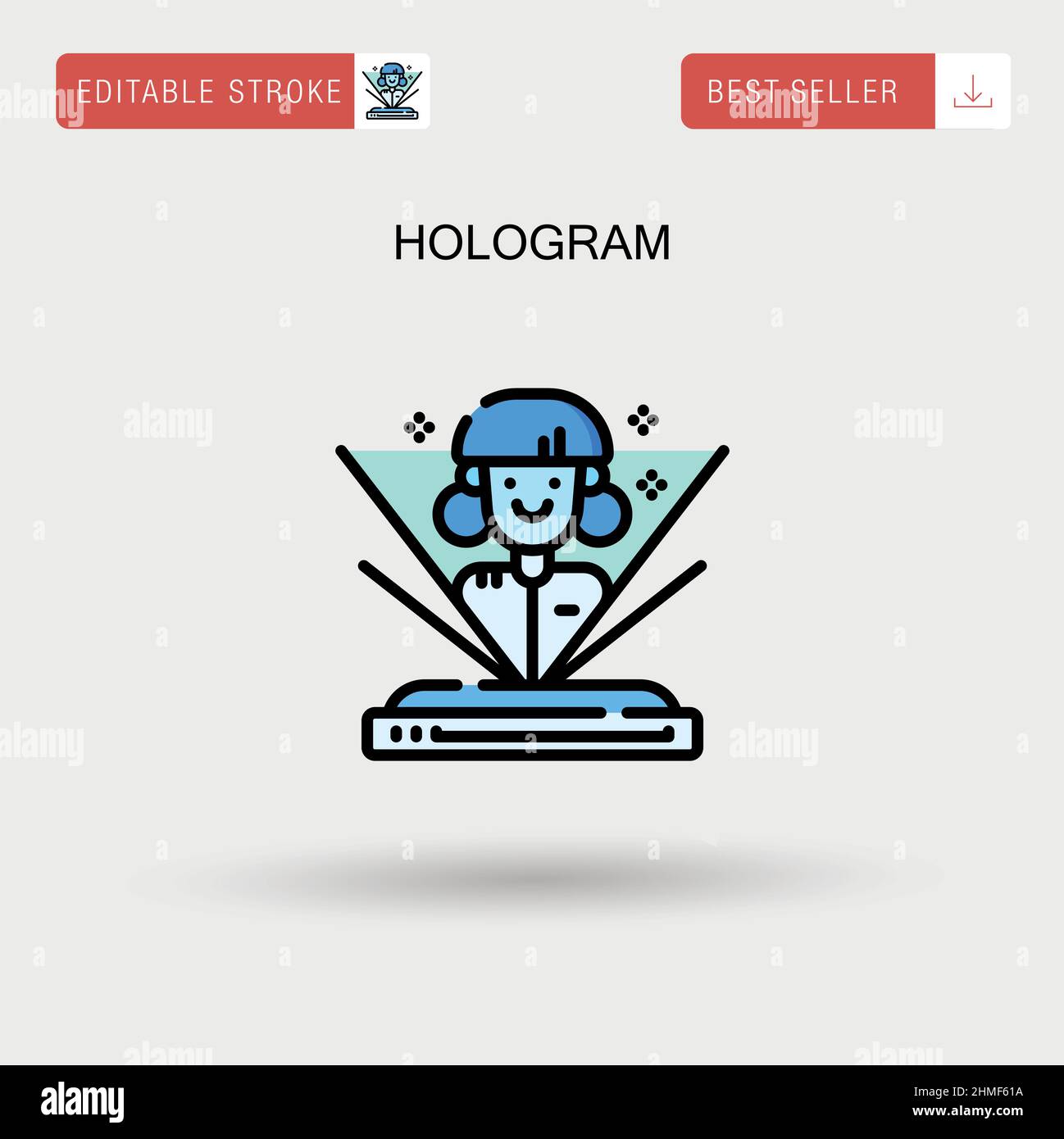 Hologram Simple vector icon Stock Vector Image & Art - Alamy