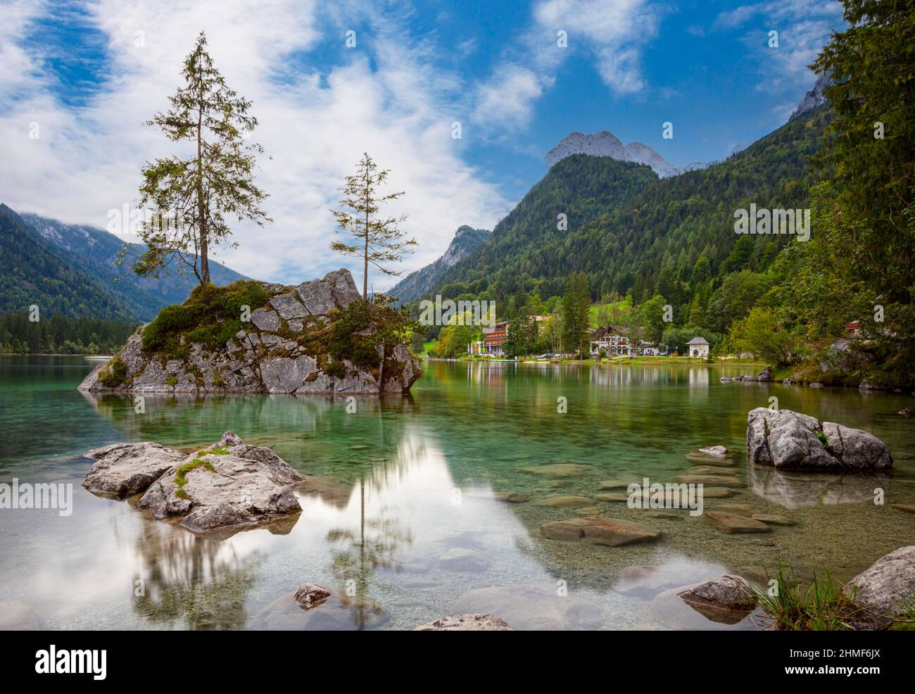 Lake hintersee in southern bavaria hi-res stock photography and images ...