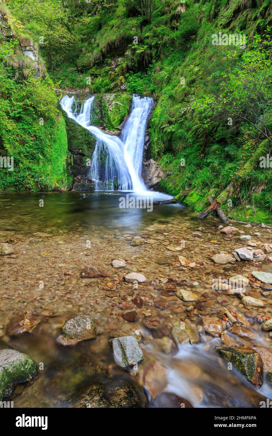 All Saints Waterfalls, autumn, Oppenau, Black Forest National Park ...