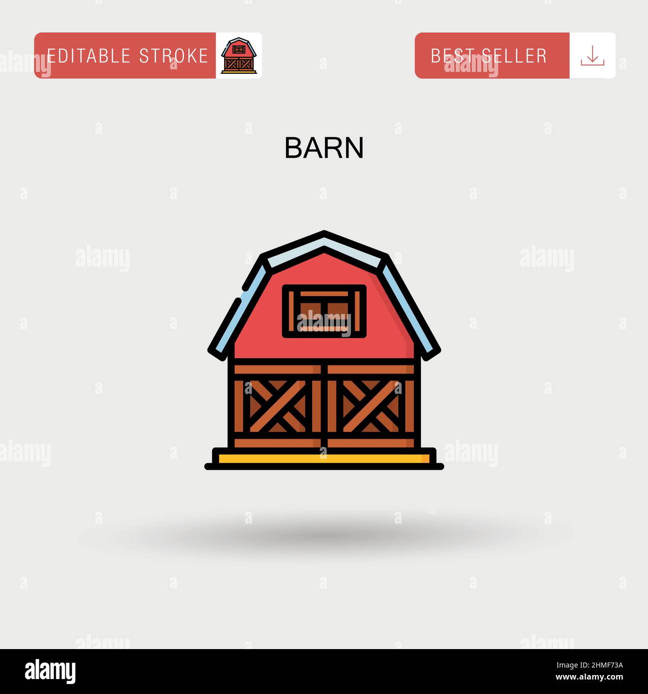 Old barn country Stock Vector Images - Alamy