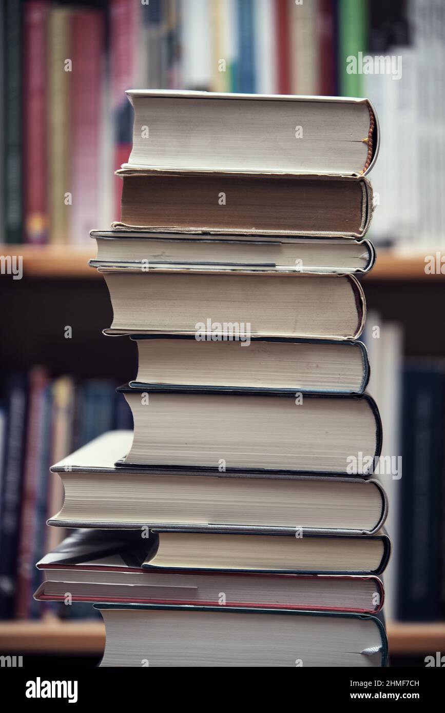 Book stacked hi-res stock photography and images - Alamy