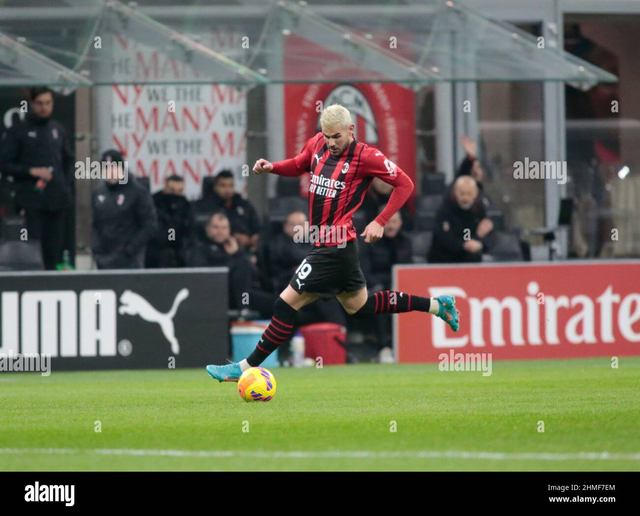 Theo Hernandez (Ac Milan) during the Italian cup, Coppa Italia, quarter ...