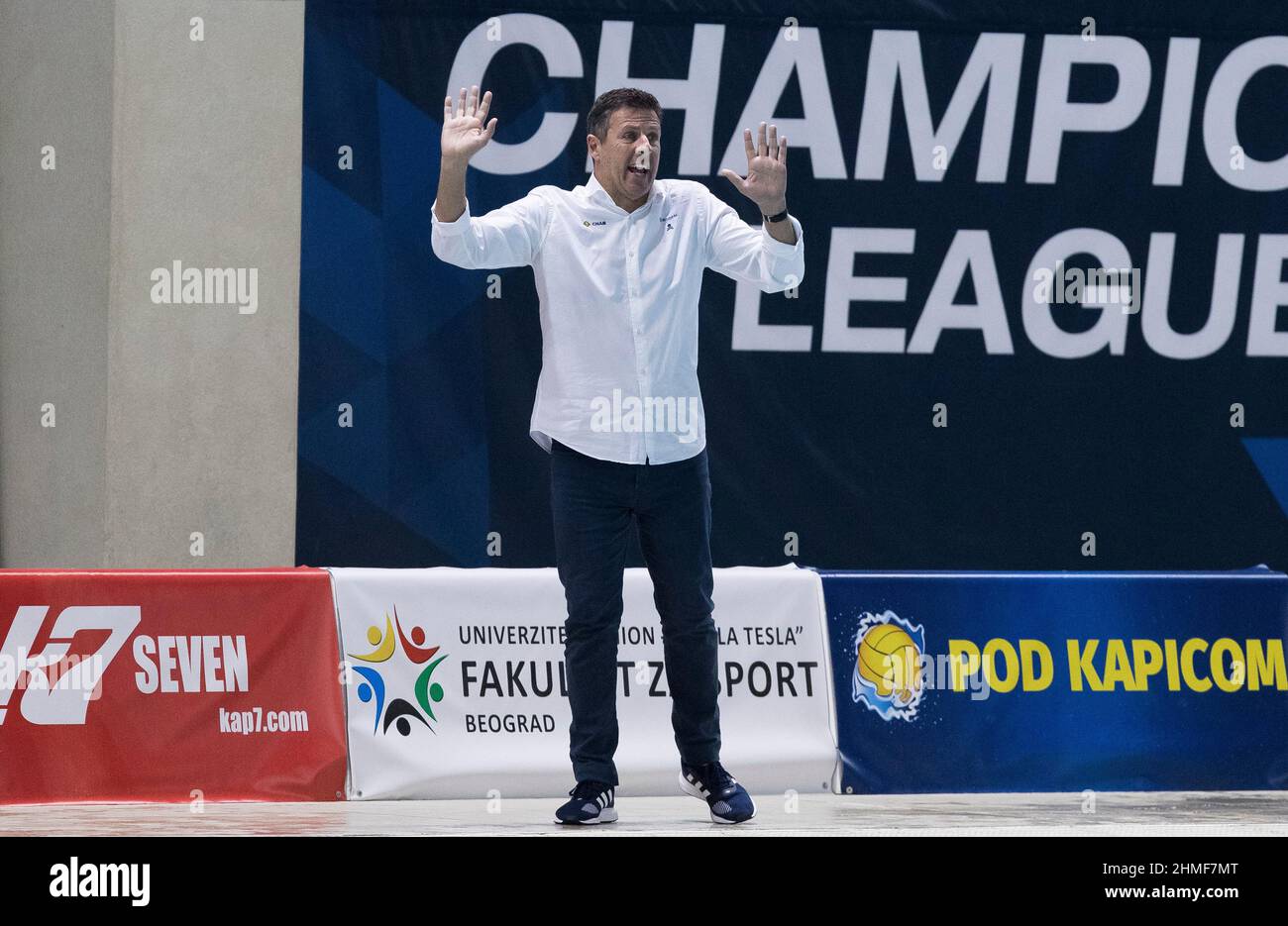 Kragujevac, Serbia, 9th February 2022. Head Coach Elvis Fatovic of ...