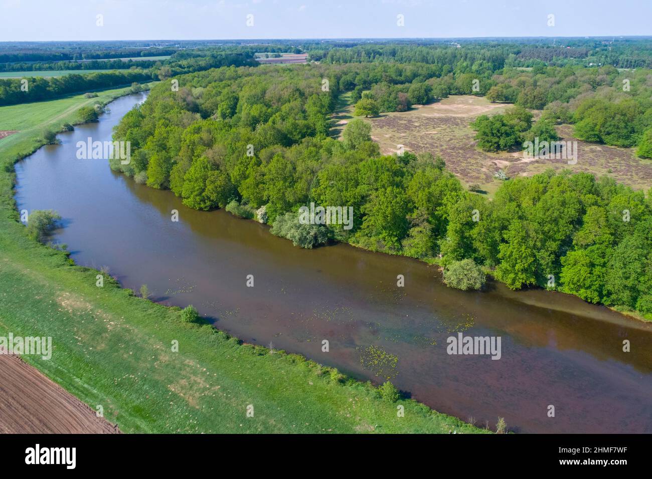 Borkener Paradies on the Ems, river, Meppen, Lower Saxony, Germany ...