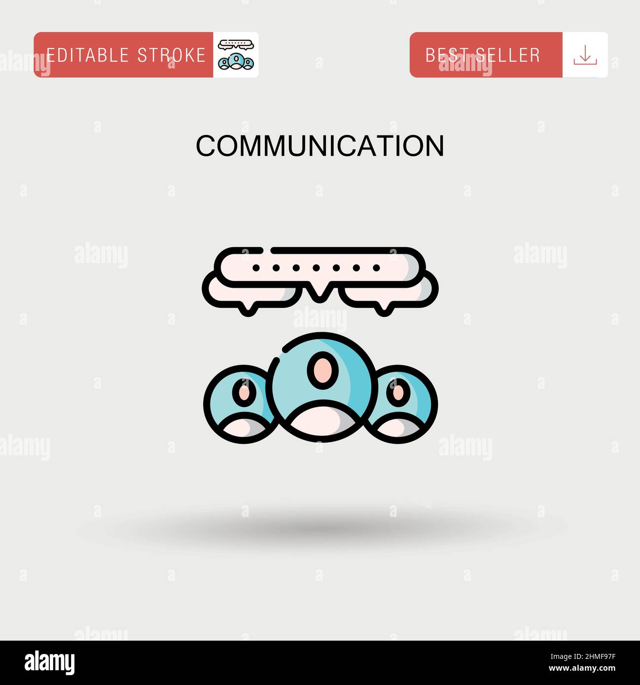 Communication Simple vector icon Stock Vector Image & Art - Alamy