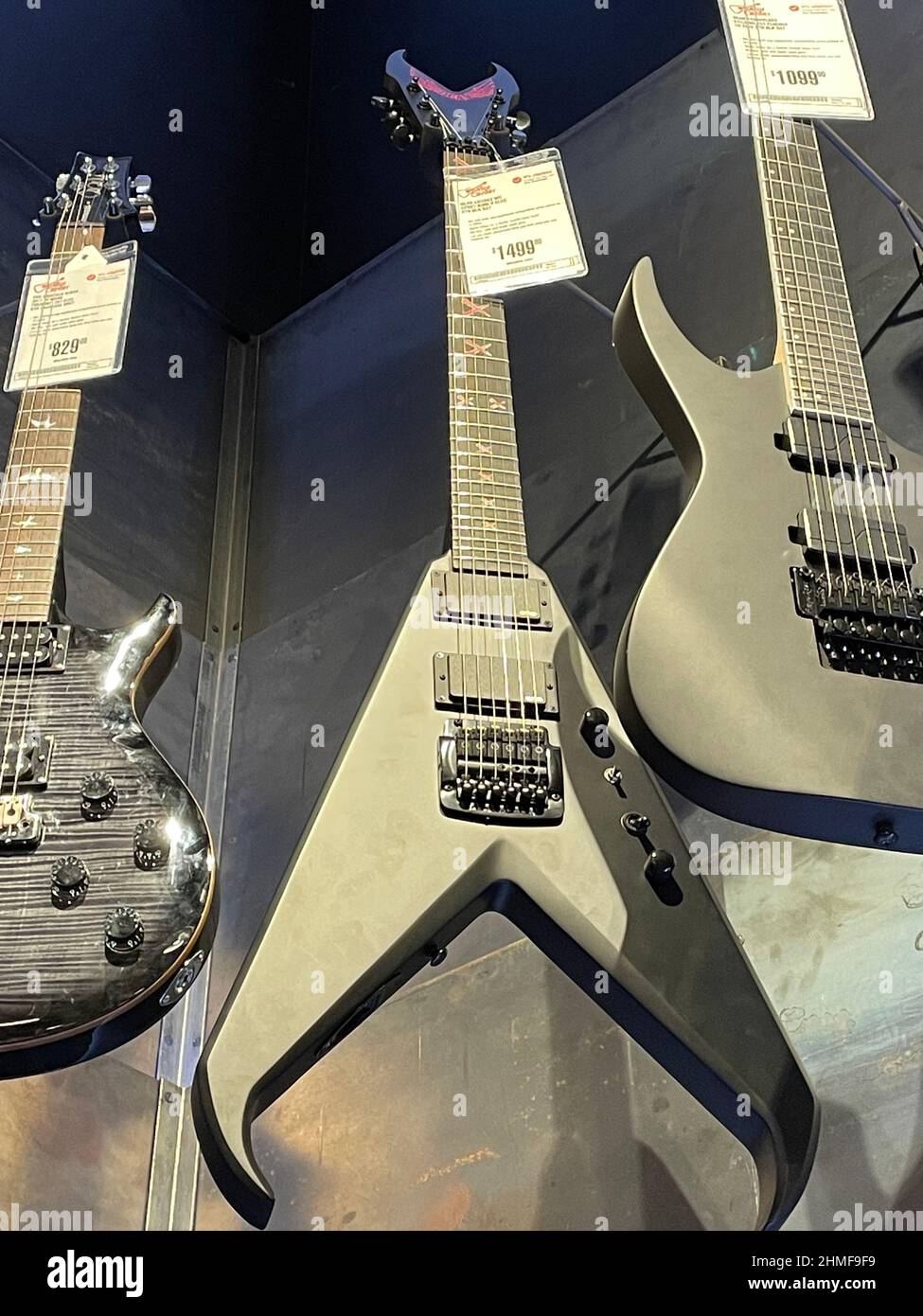 Augusta, Ga USA - 12 09 21: Guitar Center retail store interior Black ...