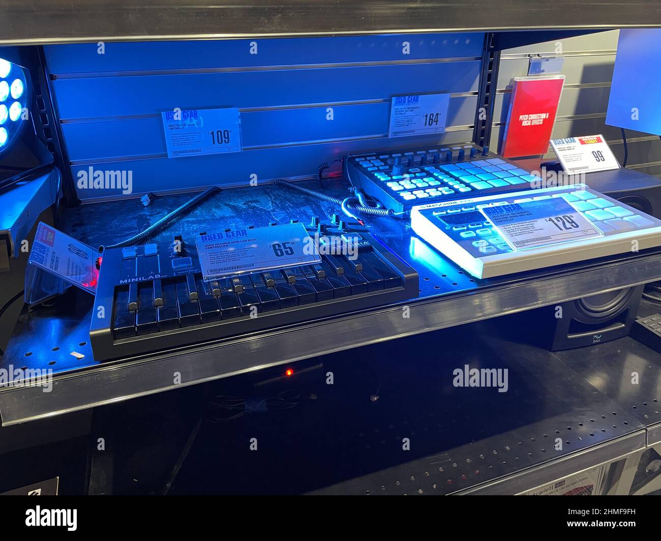 Augusta, Ga USA - 12 09 21: Guitar Center retail store interior ...
