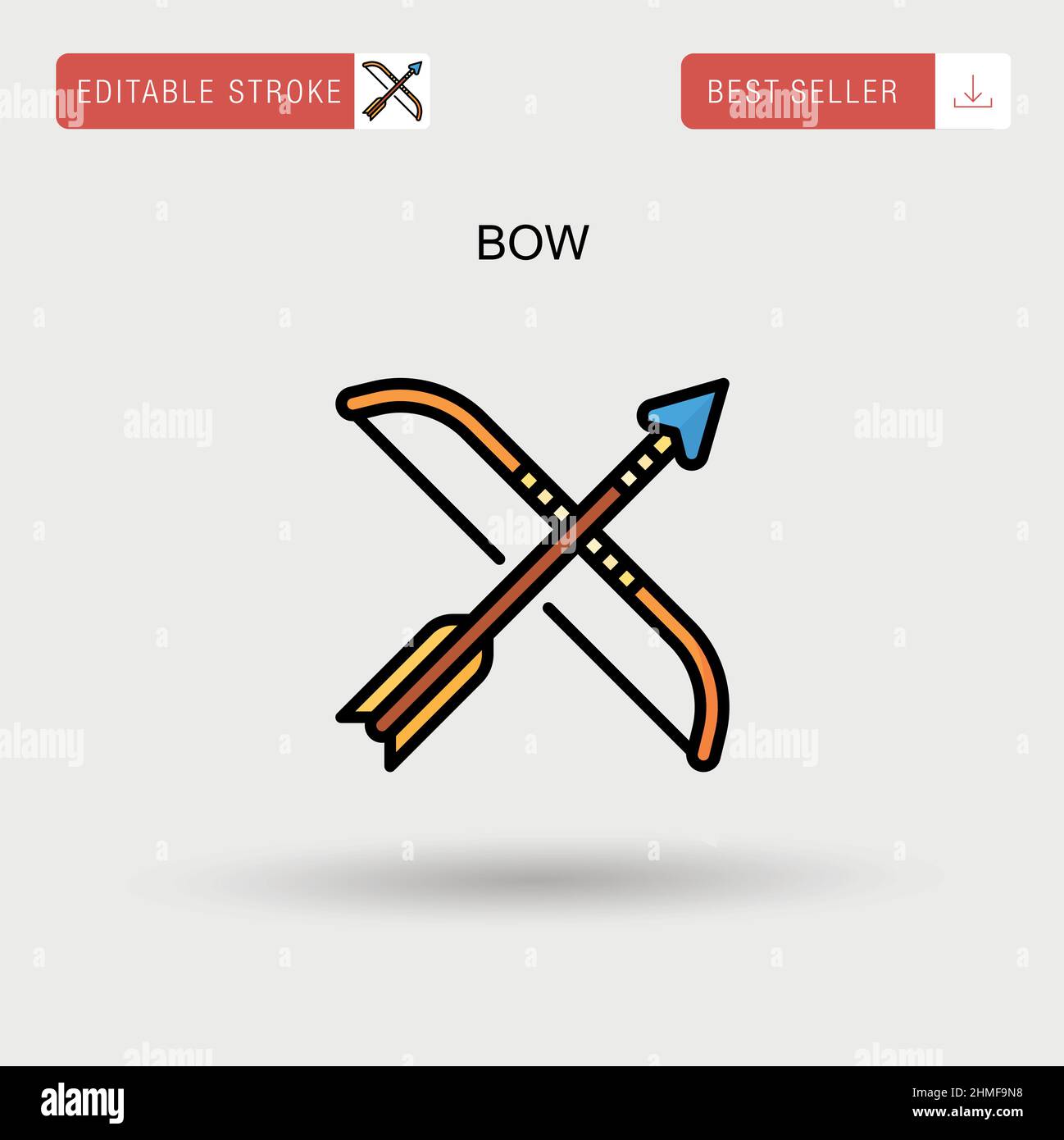 Bow Simple vector icon Stock Vector Image & Art - Alamy