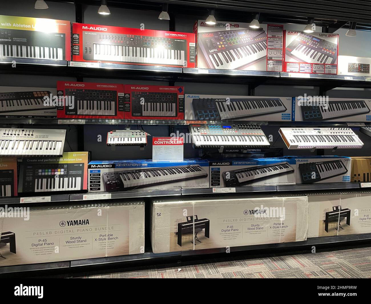 Guitar center retail store interior hi-res stock photography and images ...