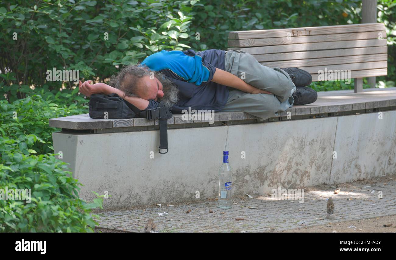 Homeless person, Berlin, Germany Stock Photo - Alamy