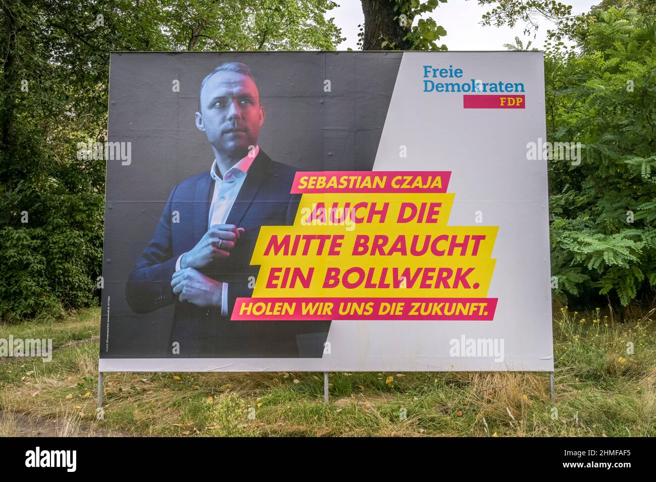 FDP, Sebastian Czaja, election poster, elections to the Berlin House of ...
