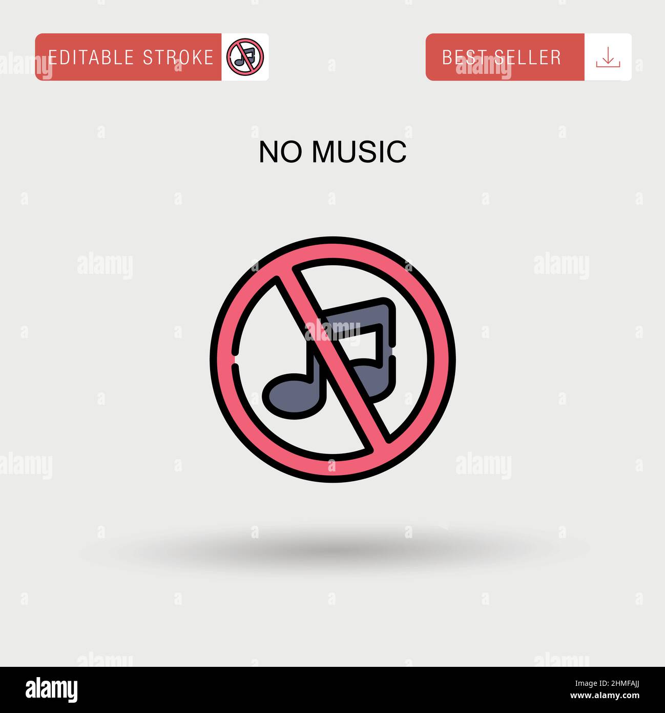 No loud music sign hi-res stock photography and images - Alamy