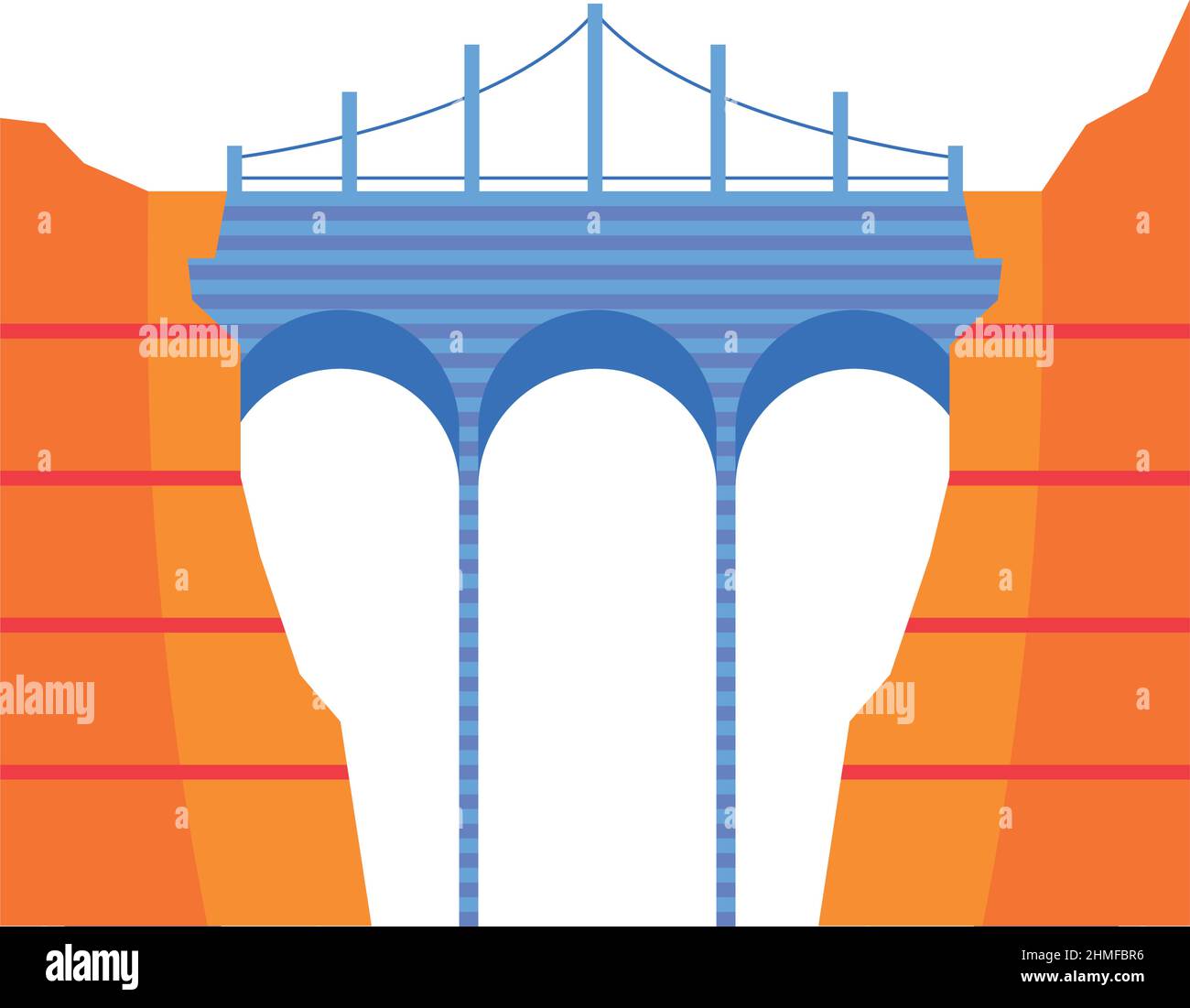 Concrete bridge in construction Cut Out Stock Images & Pictures - Alamy