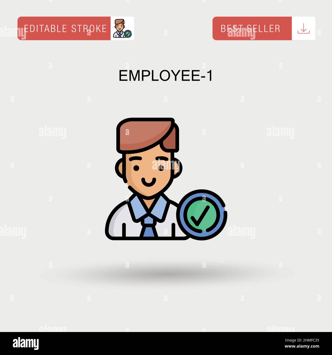 Job icon vector person Stock Vector Images - Alamy