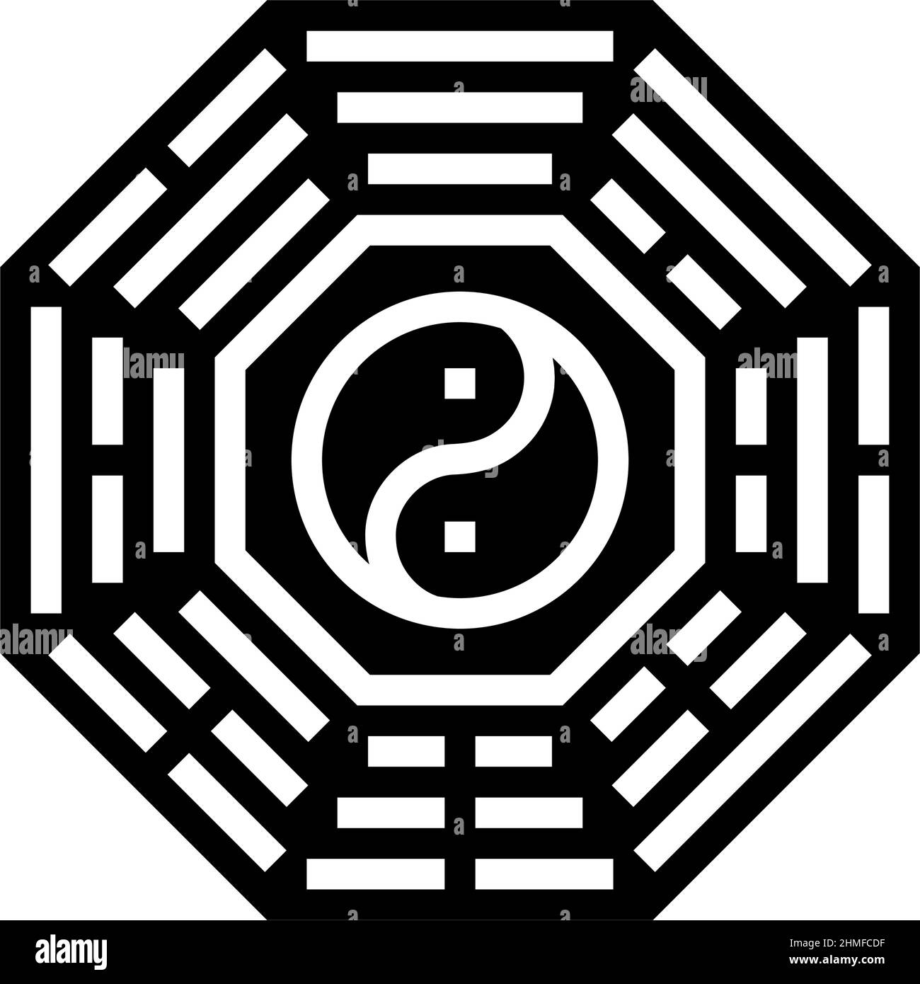 Bagua illustration Black and White Stock Photos & Images - Alamy