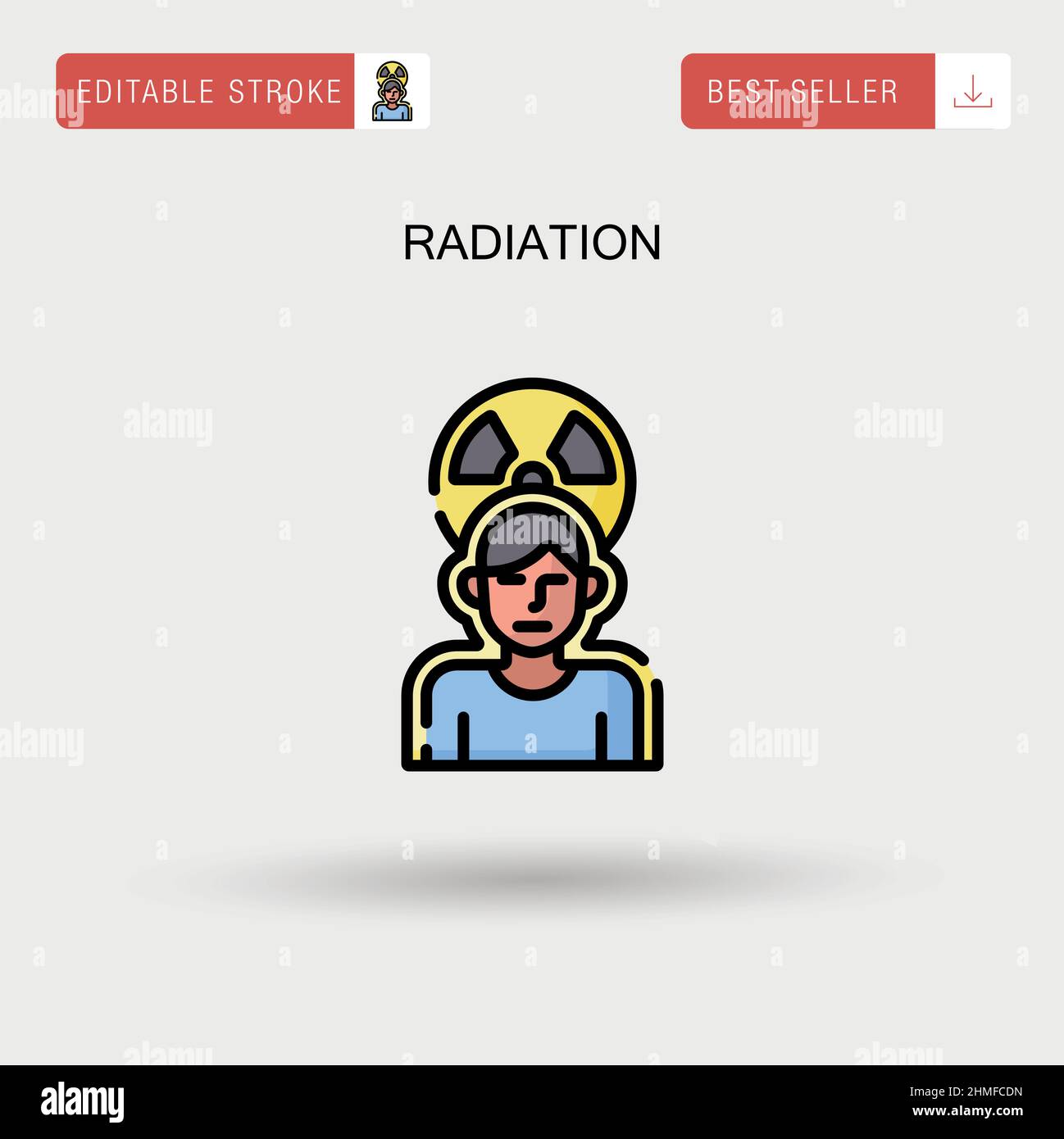 Radiation Simple vector icon Stock Vector Image & Art - Alamy