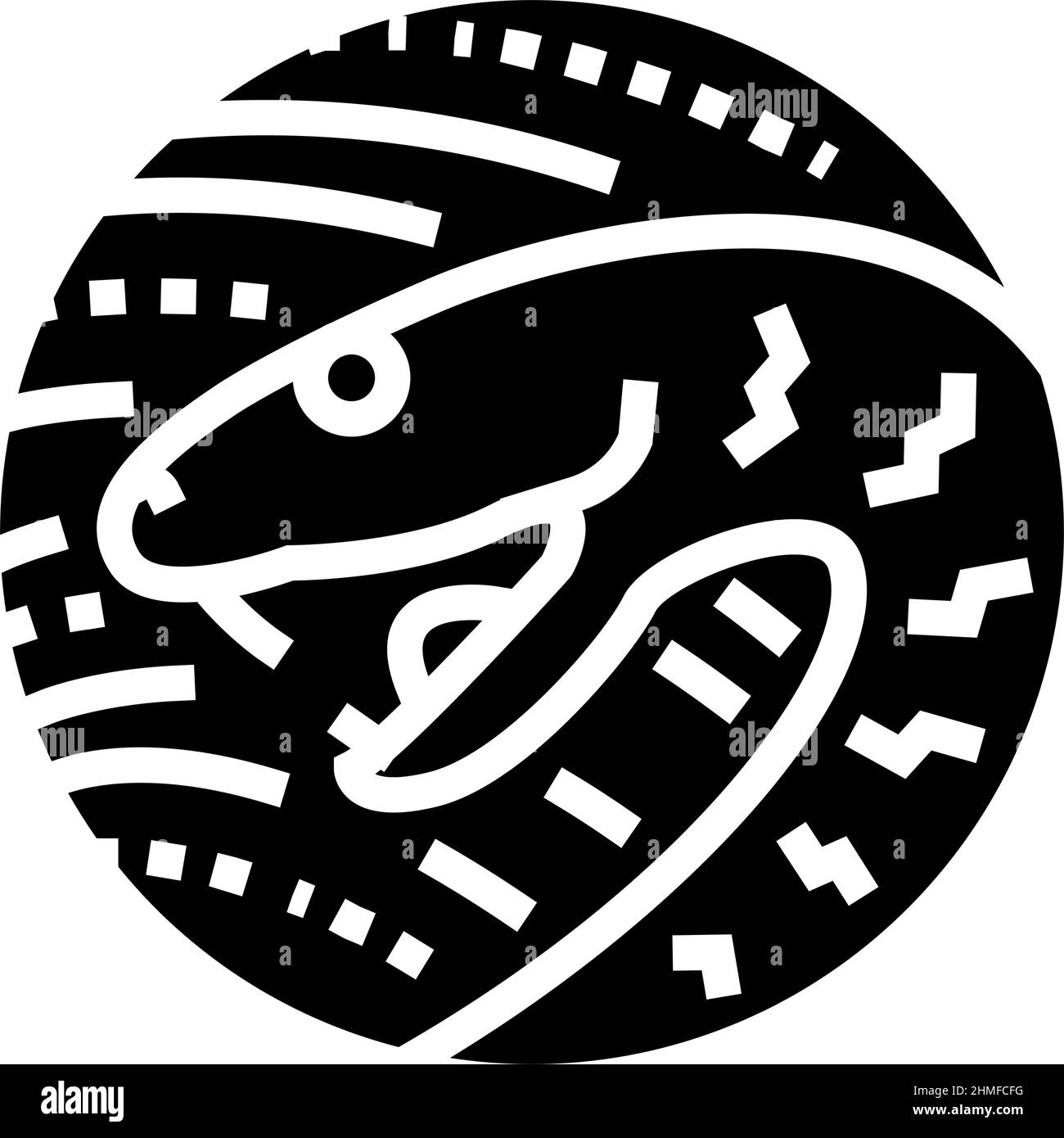 snake chinese horoscope animal glyph icon vector illustration Stock ...