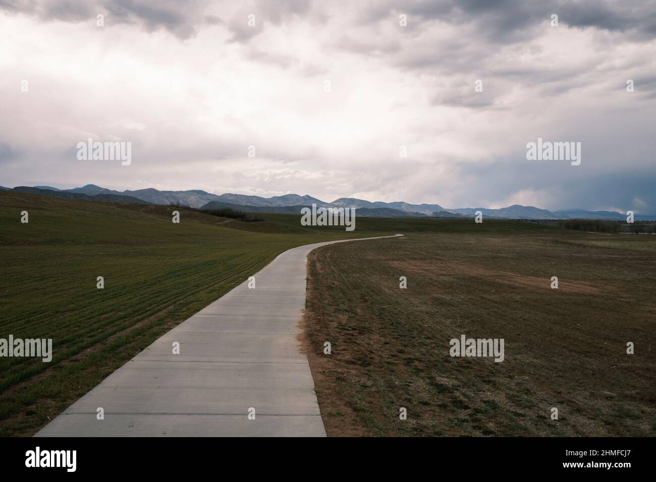 Bike path in metro Denver area, Colorado Stock Photo - Alamy