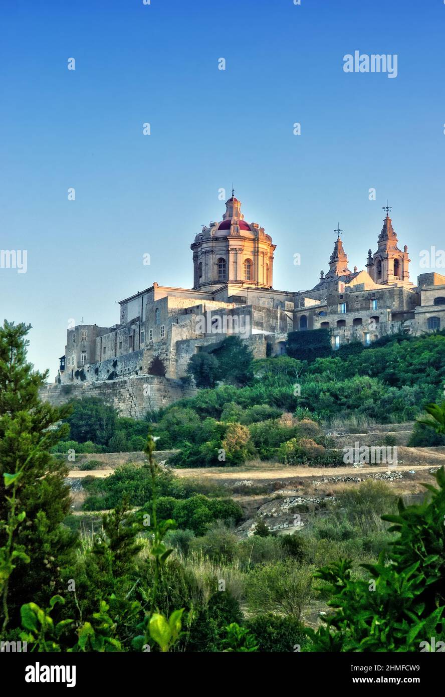The Medieval City of Mdina at Dusk Stock Photo - Alamy