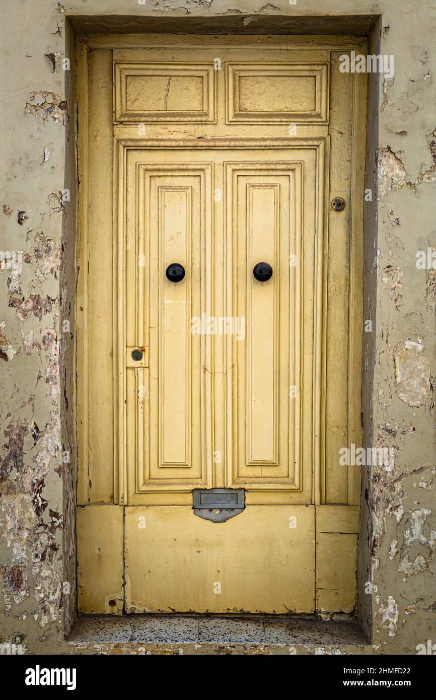 A weird Maltese style door in Mdina in Malta Stock Photo - Alamy