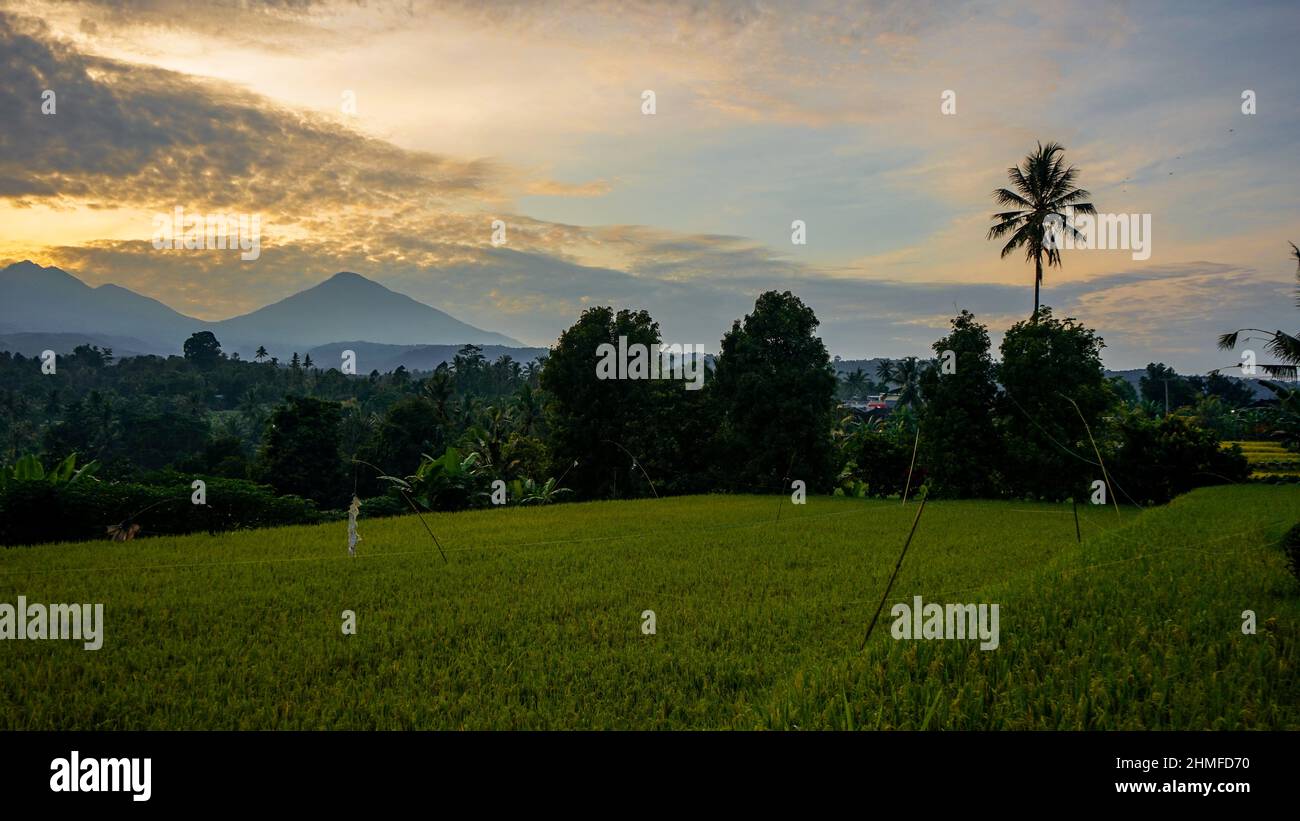 Aerial orange sunlight in morning hi-res stock photography and images ...