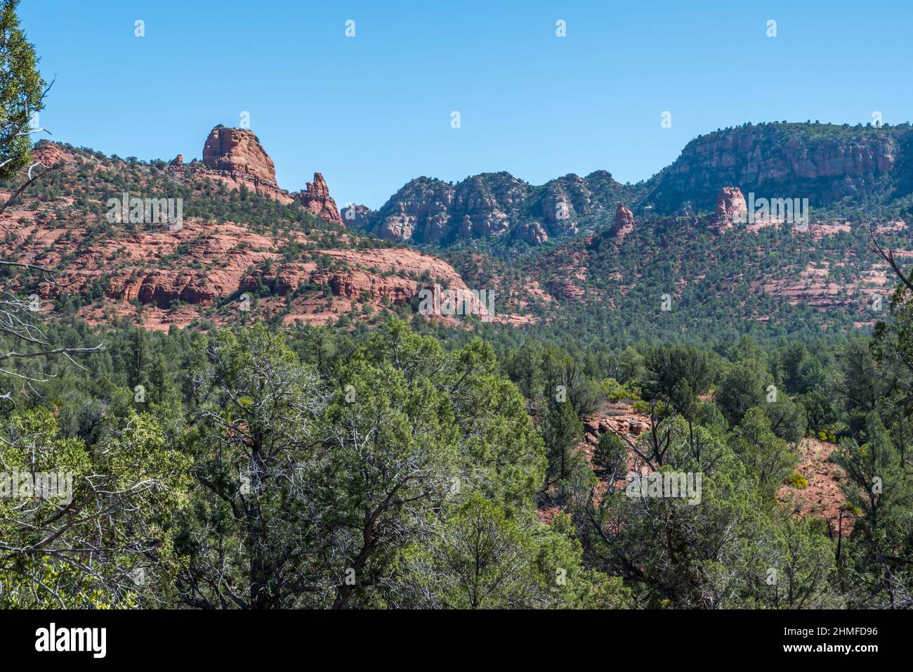 Red-Rock Buttes landscape in Red Rock State Park, Arizona Stock Photo ...