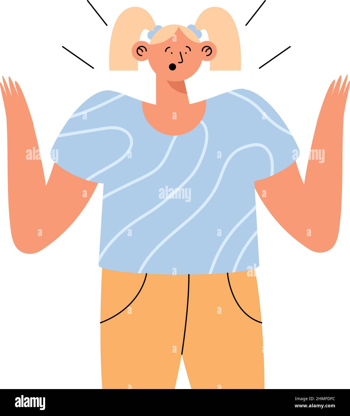 angry woman gesture avatar character Stock Vector Image & Art - Alamy
