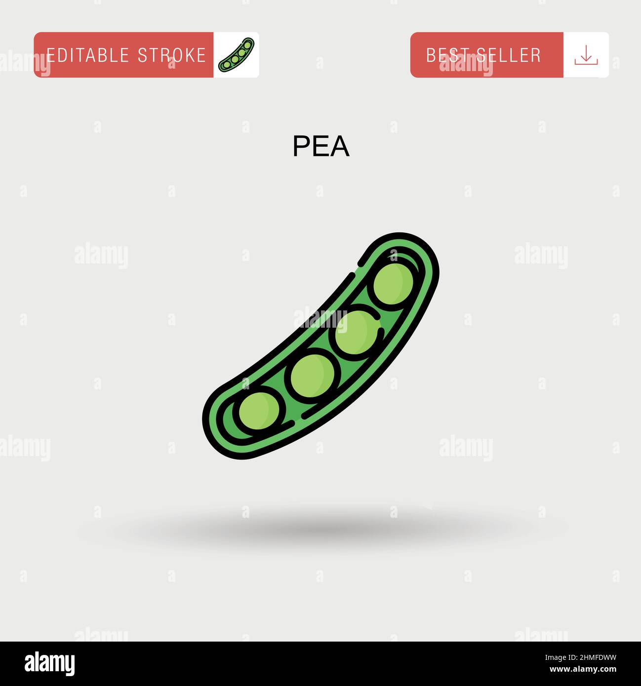 Pile of pea Stock Vector Images - Alamy