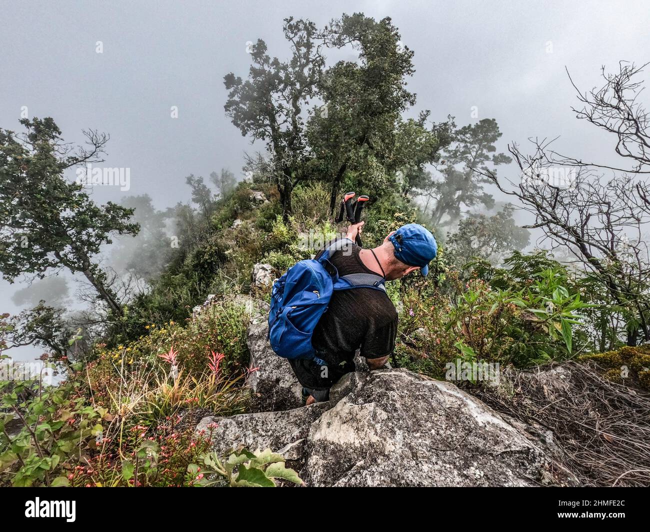 Hiking above the magnificent Lake Atitlan in the Guatemalan highlands ...