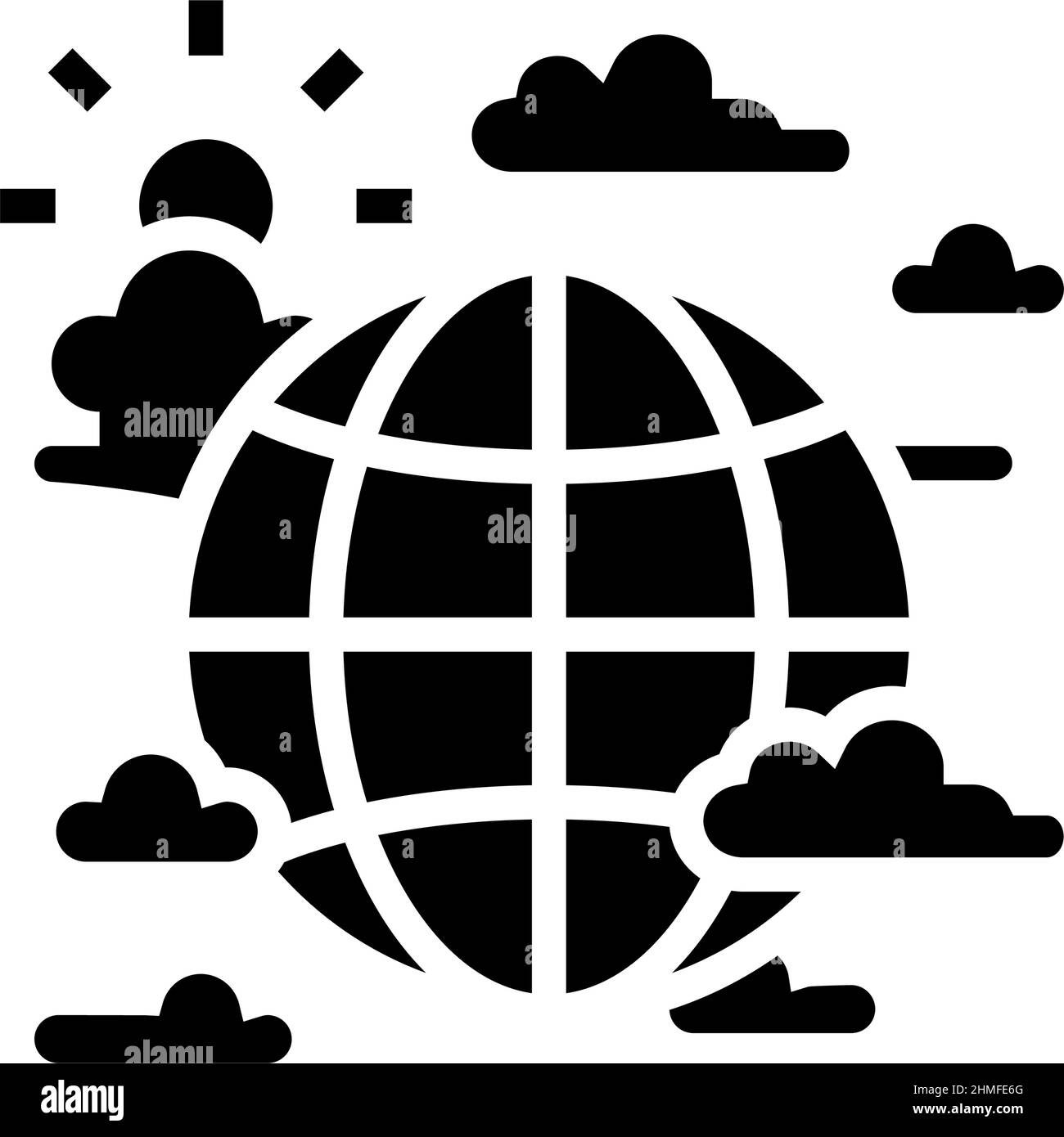 global climate glyph icon vector illustration Stock Vector Image & Art ...