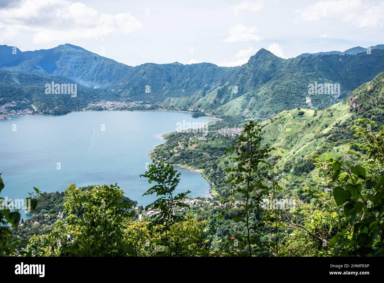 Beautiful Lake Atitlan and the Guatemalan highlands, Solola, Guatemala ...