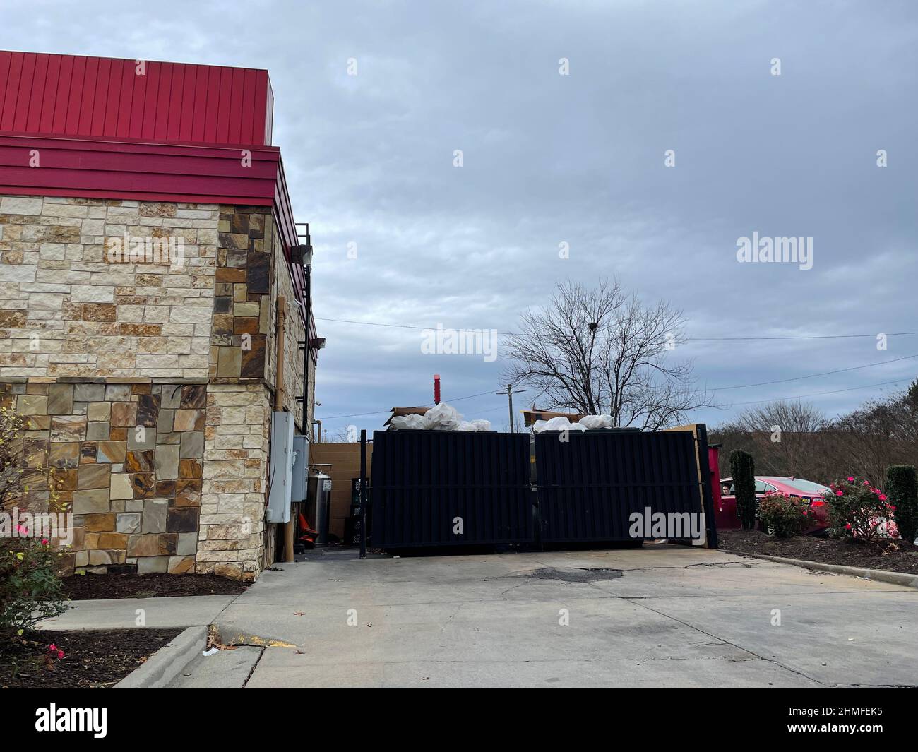 Augusta, Ga USA - 01 02 22: Cookout fast food restaurant building drive ...