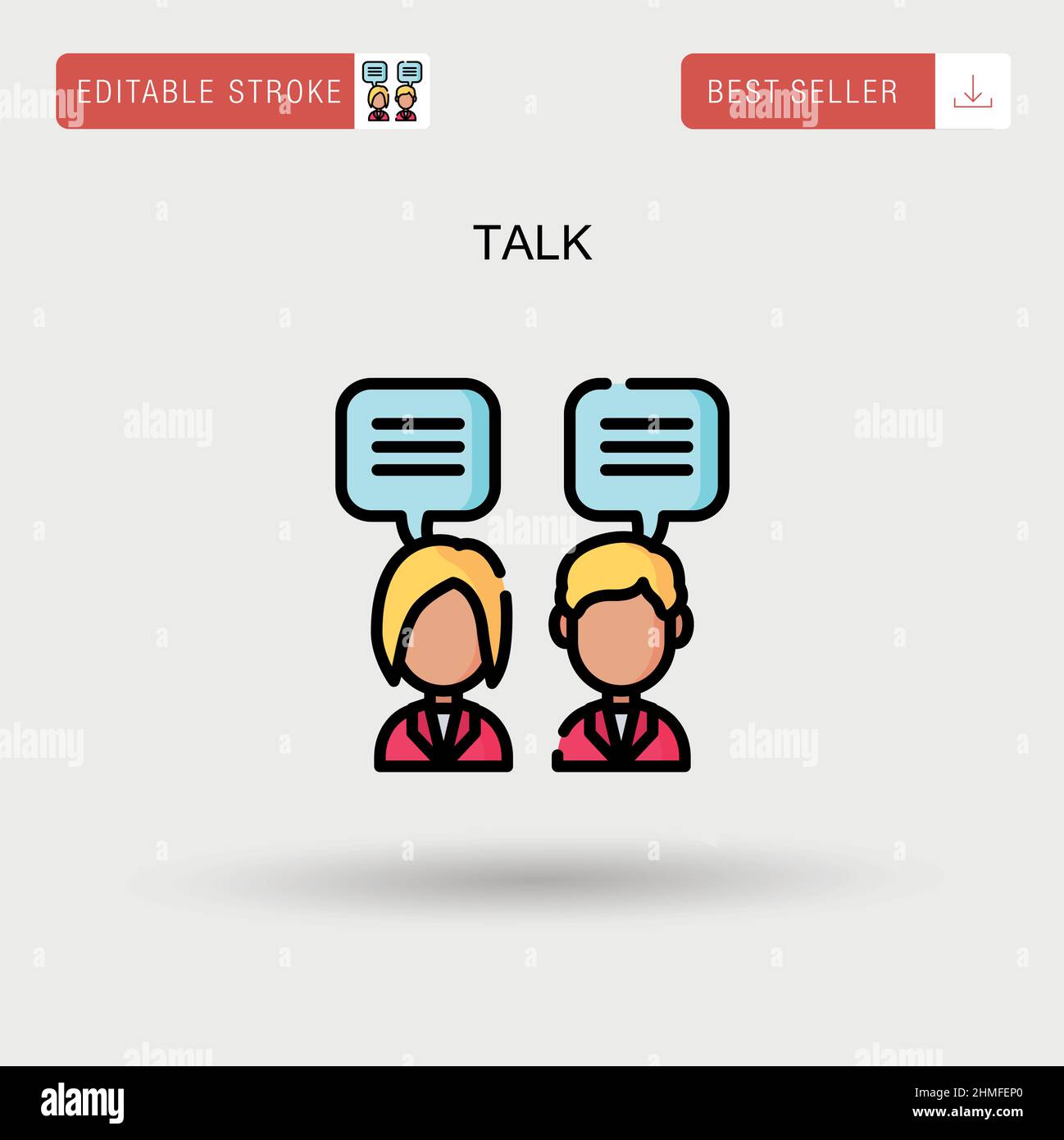 Talk Simple vector icon Stock Vector Image & Art - Alamy